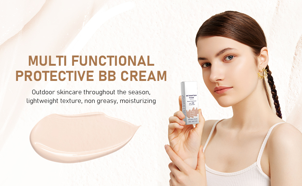 Amazon.com: 2Pcs BB Blur Tinted Moisturizer SPF 30, BB Cream Tinted Moisturizer with Broad ...