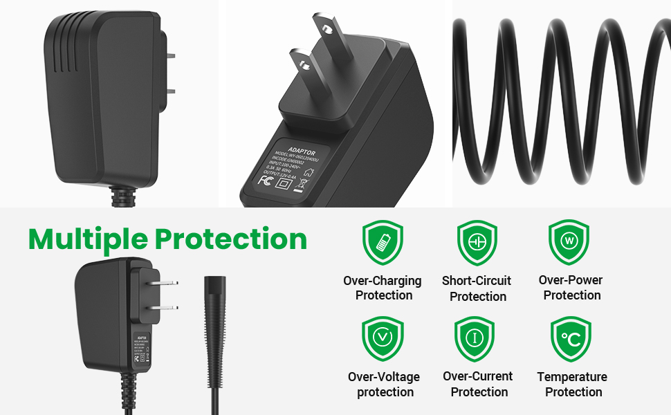 Amazon.com: Shaver Charger Auspow 12V Power Cord Fit for Braun Shaver Series 9 7 5 3 1 Electric ...