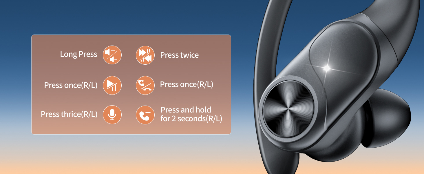 Amazon.com: Bluetooth Headphones Wireless Earbuds 80hrs Playtime ...