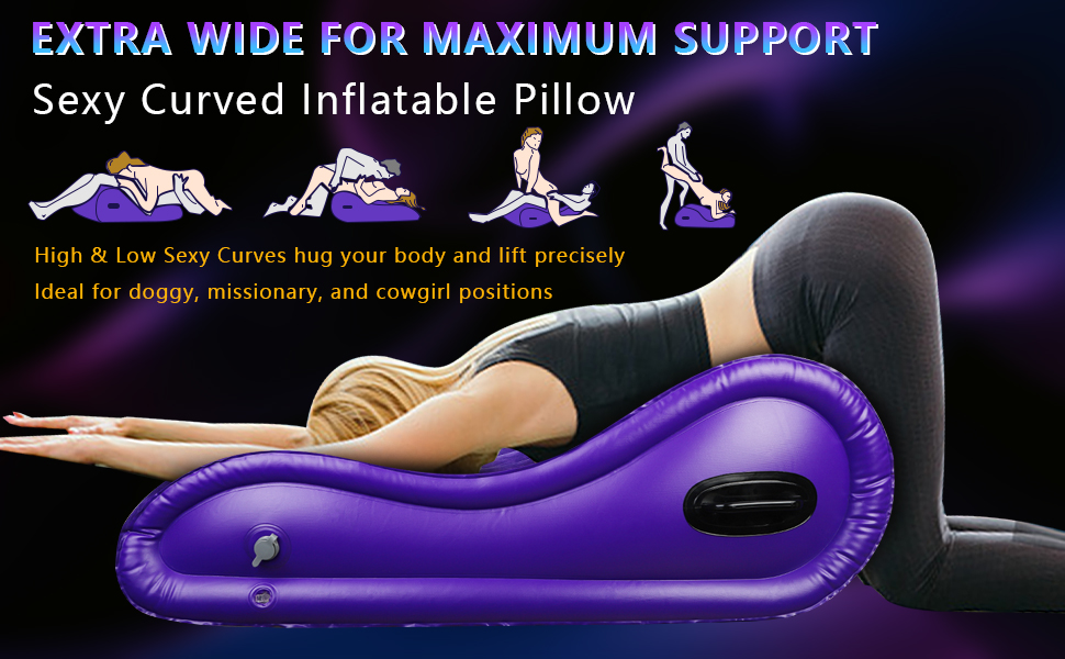 Sex Position Pillow Cushion with Sex Leather Bondage Strap, Sex Furniture for Bedroom Sex Chair ...