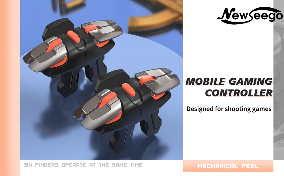 Amazon.com: Newseego for Mobile Game Controller, Colorful Game Trigger for Mobile Phone, Game ...