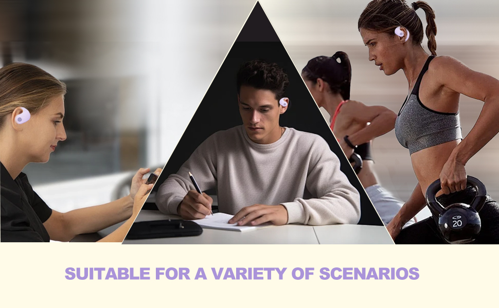 Amazon.com: Open Ear Headphones Wireless Bluetooth 5.4, OWS Hanging ...