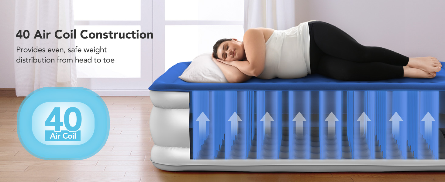Amazon.com: iDOO Air Mattress Queen with Built in Pump, Blow up Mattress, Inflatable Mattress ...