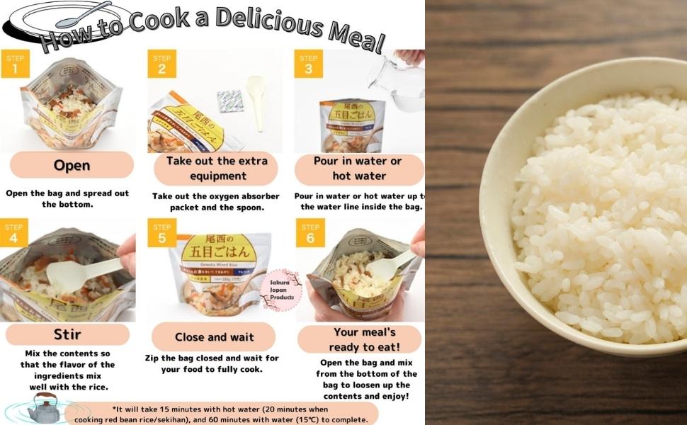 Amazon.com: SAKURA JAPAN PRODUCTS Kinoko Mushroom Dried Alpha Rice (100% Japan-based) for ...