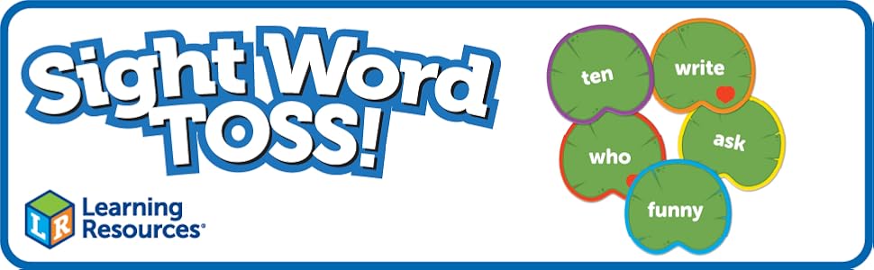 Amazon.com: Learning Resources Sight Word Toss, Sight Word Phonics ...