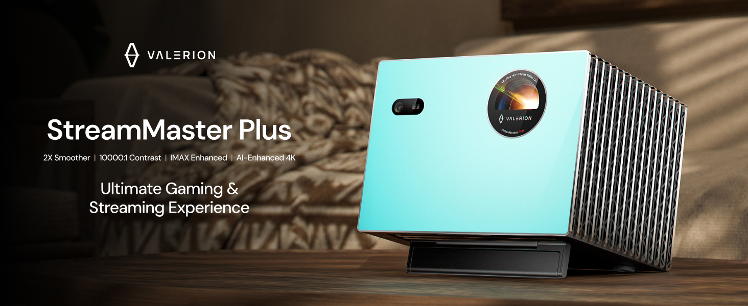 Amazon.com: Valerion StreamMaster Plus - Proyector láser 4K – 300 ...