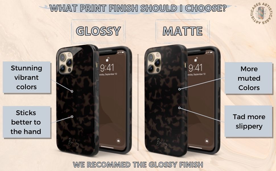 Amazon.com: Artisticases Custom Tort Tortoiseshell Initials Name Case, Personalized Name Case ...