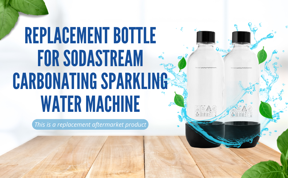 Amazon.com: Replacement Bottle for sodastream Carbonating Sparkling Water Machine 1 Liter (2 ...