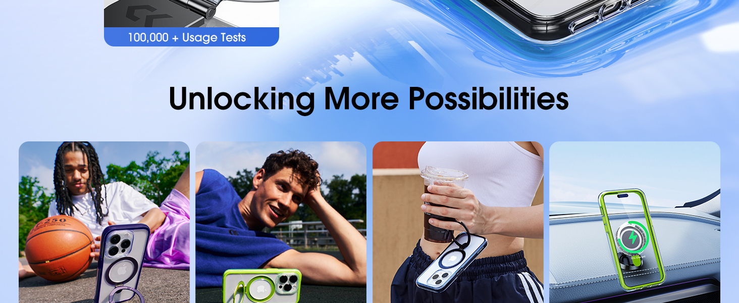 Amazon.com: CASEKOO Air-Filled Designed for iPhone 14 Pro Case with Magnetic Invisible Stand ...