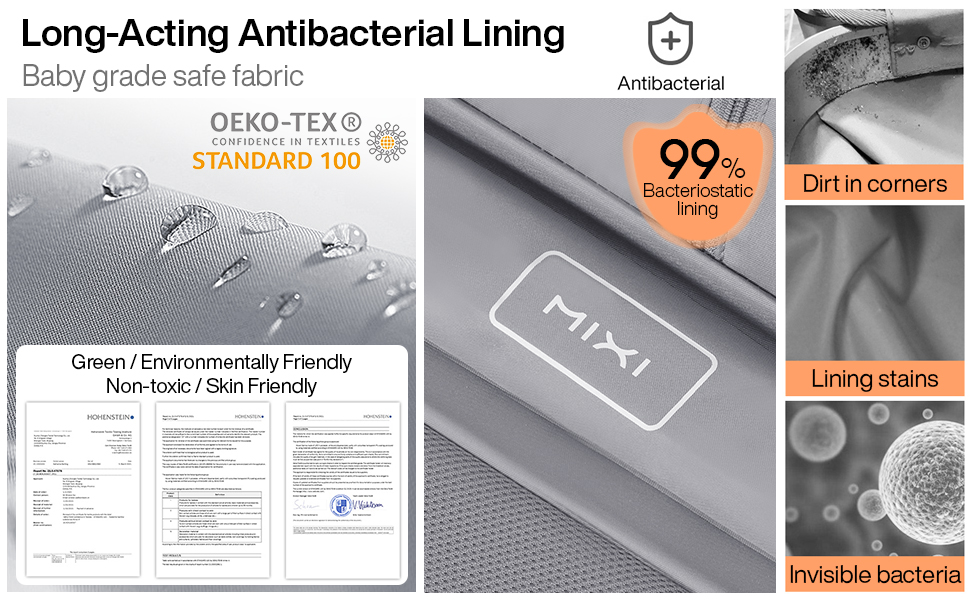 Amazon.com | mixi Carry On Luggage Airline Approved 20'' Lightweight Luggage Wide Handle PC ...