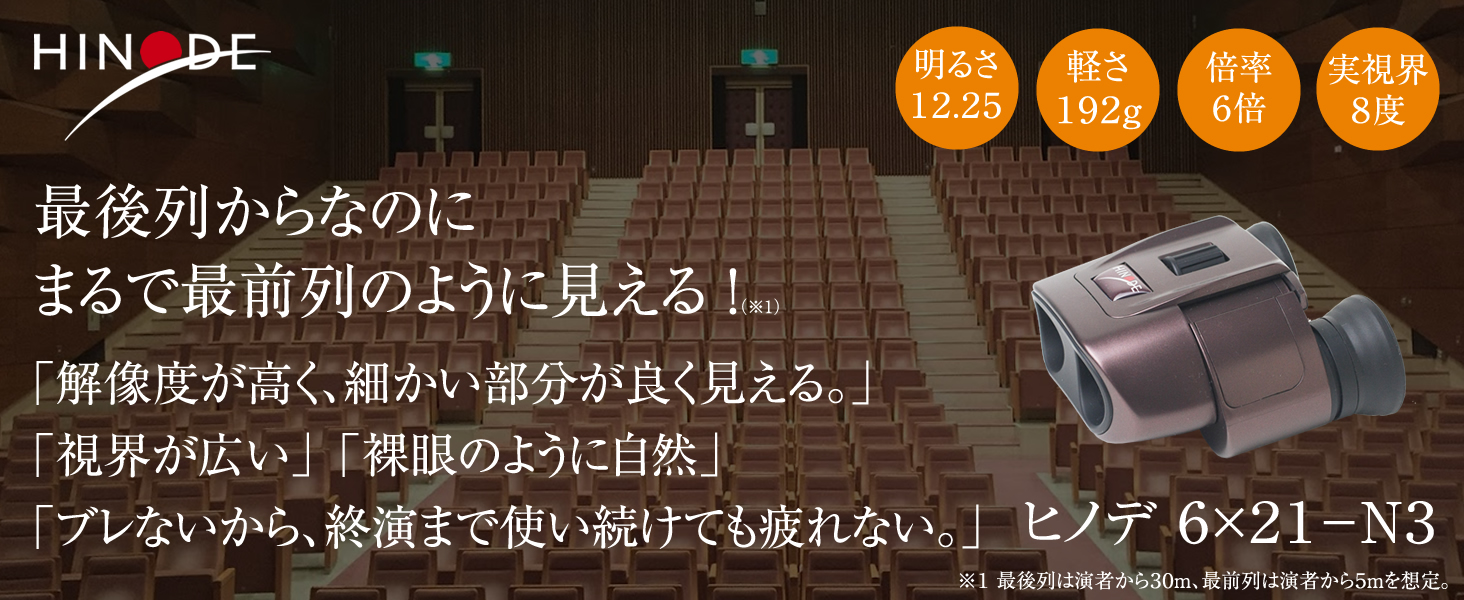 Amazon | 双眼鏡 ヒノデ 6x21－N3 観劇 ミュージカル オペラグラス 歌舞伎 スポーツ観戦 野球 サッカー フィギュア バスケ (ピンク) | 双眼鏡 通販