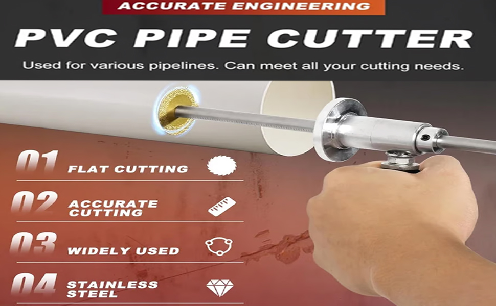 Inside Pipe Cutter for Pvc Pipe,Steel Pipe Cutter with Diamond Grit Cutting Wheel and Handle ...