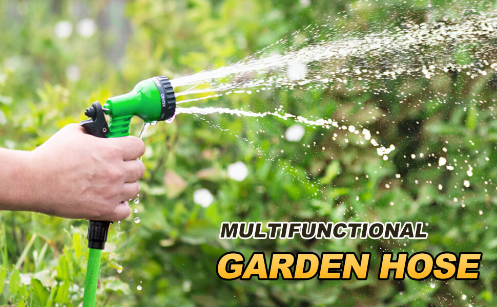 Amazon.com : Garden Hose Water Pipe Expandable: 50FT Water Hose with 7 Function Hose Spray ...