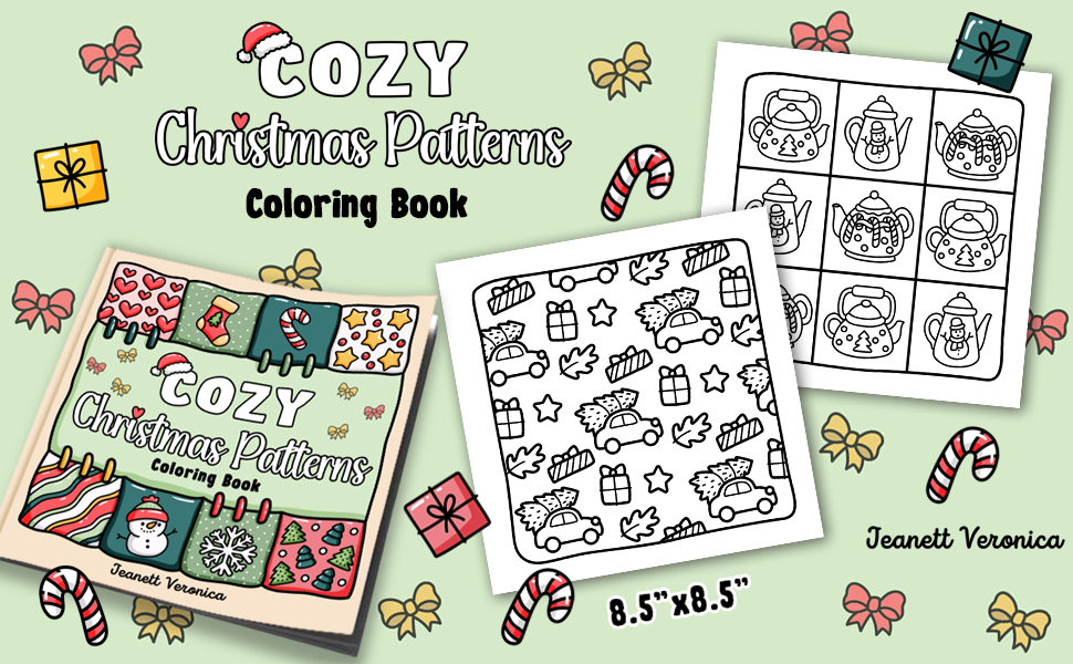 Amazon.com: Cozy Christmas Patterns: Coloring Book with Bold and Easy ...