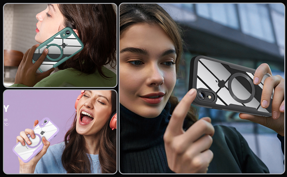 Amazon.com: BESINPO for iPhone XR Case, iPhone XR Phone Case [Compatible with MagSafe] [Full ...