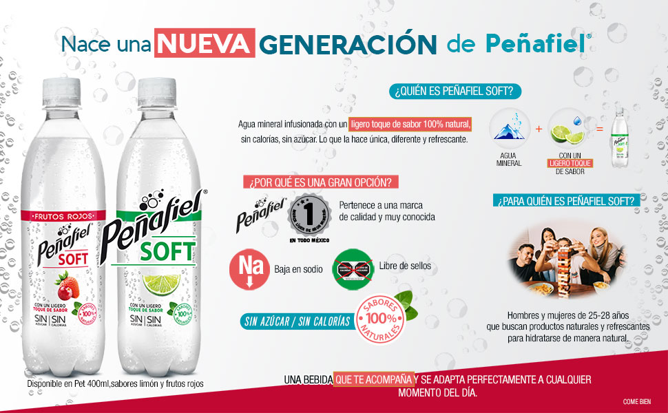 Peñafiel, Soft Seltzer Frutos Rojos 400ml, 12 pack : Amazon.com.mx: Alimentos y Bebidas