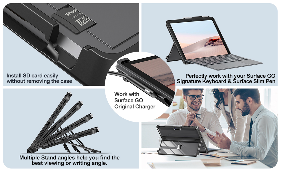 INFILAND Surface Go 3 2021/ Surface Go 2 2020 / Surface Go 2018 Case Cover Compatible with ...