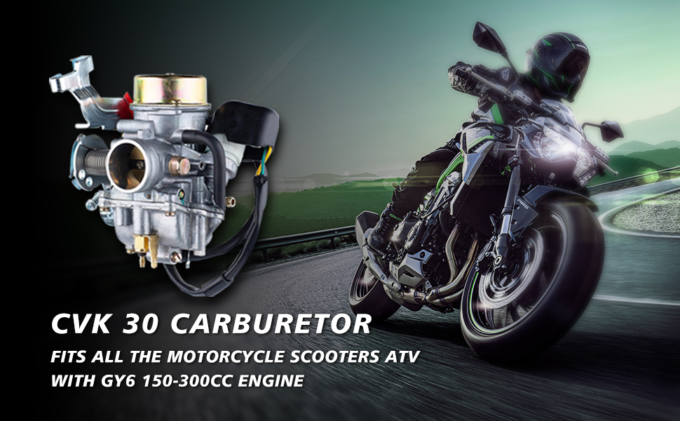 Amazon.com: CVK 30 Carburetor 30mm Carb for GY6 150cc 200cc 250cc 260cc 300cc Engine Motor ATV ...