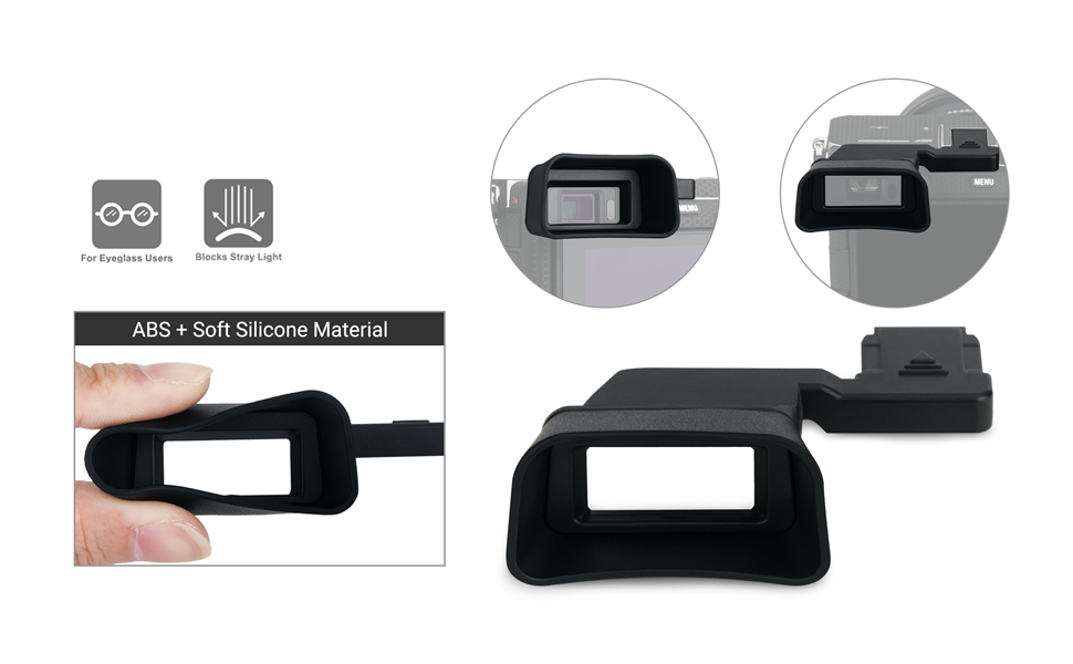 Amazon.com : Soft Silicon Camera Viewfinder Eyecup Eyeshade for Sony A7C Alpha 7C (ILCE7CL/S ...