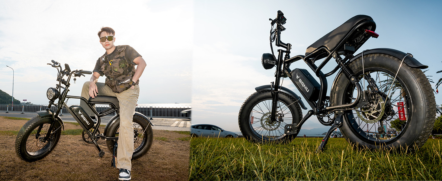 Amazon.com : BIGNIU Electric Bike for Adults – 1200W Peak Motor, 32+ MPH Off-Road Ebike, 4.0 ...