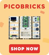Amazon.com: PicoBricks Raspberry Pi Pico W Starter Kit with 12 Detachable Sensors and Extensive ...