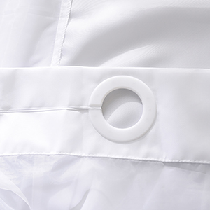 Amazon.com: Planially No Hooks Shower Curtain with Snap in Liner,72W*74L No Hook Shower Curtain ...