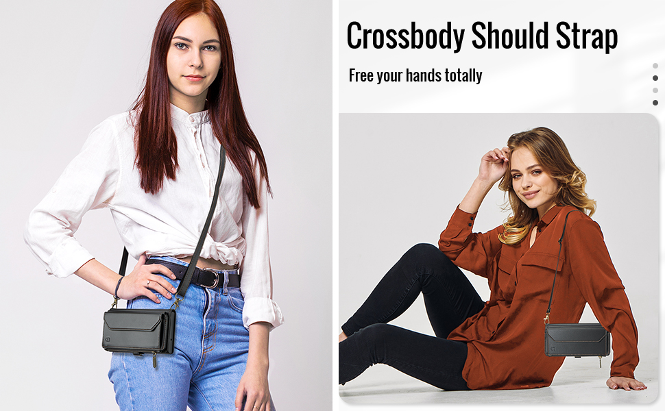 Amazon.com: Strapurs Crossbody Samsung Galaxy S23 Ultra Case Wallet【RFID Blocking】 with 10-Card ...