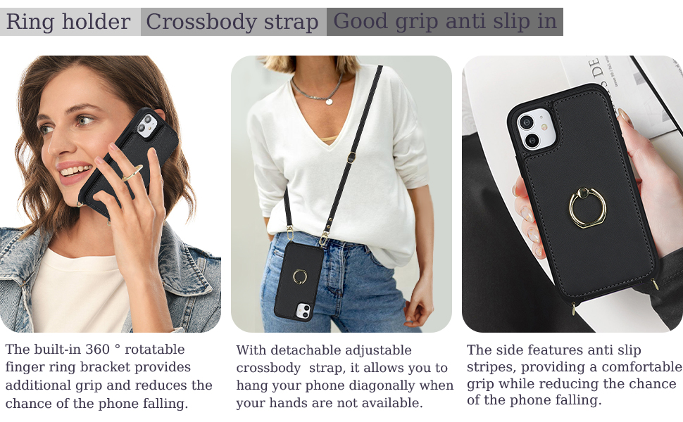 Amazon.com: Lipvina for iPhone 13 Pro Max/iPhone 12 Pro Max Case with Card Holder for Women ...