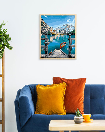 MILEADER Malen nach Zahlen für Erwachsene DIY Acrylfarben Gemälde nach Zahlen Kits Enthält 3 ...