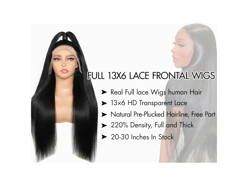 Amazon.com : 28 Inch 13x6 Lace Front Wigs Human Hair 220 Density Straight Lace Front Wigs Human ...