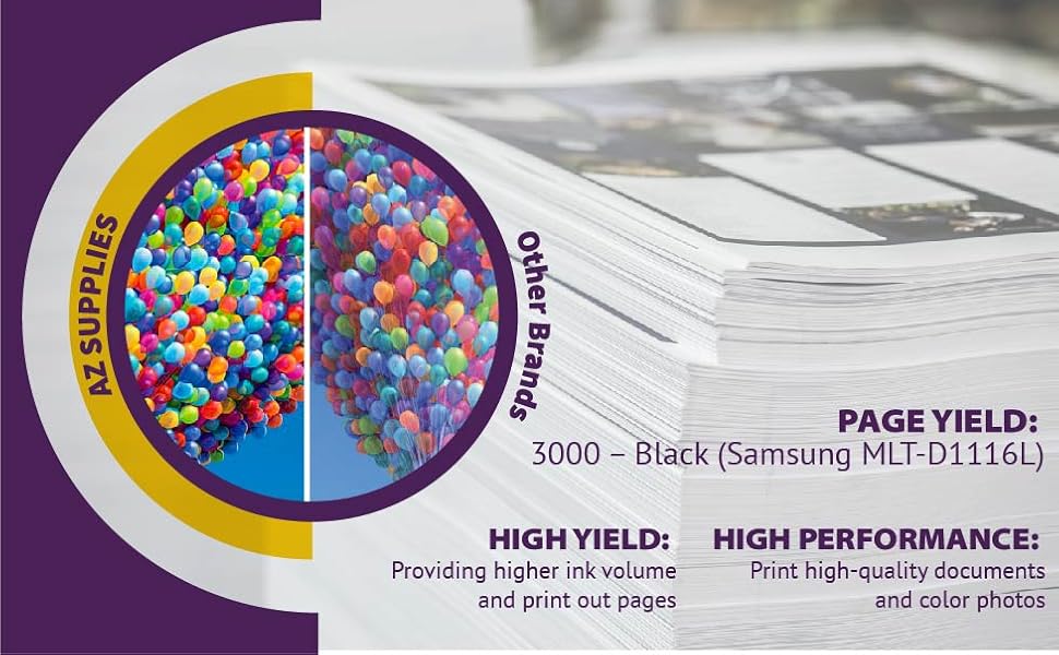 Amazon.com: AZ Compatible Toner Cartridge Replacement for Samsung MLT-D1116L use in Xpress M2625 ...