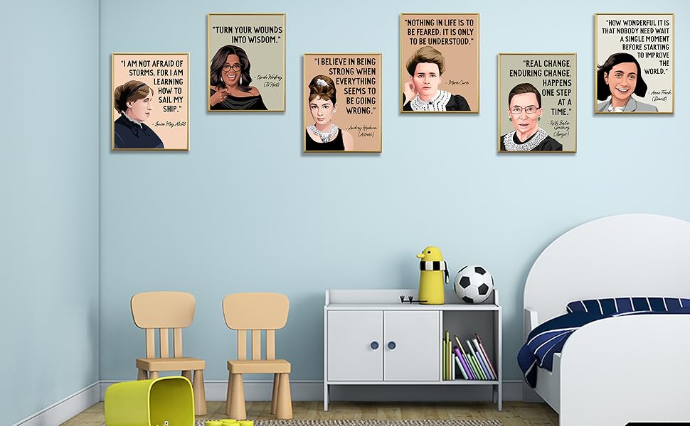 Amazon.com: Women History Month Posters Prints,6 Pcs Inspirational ...