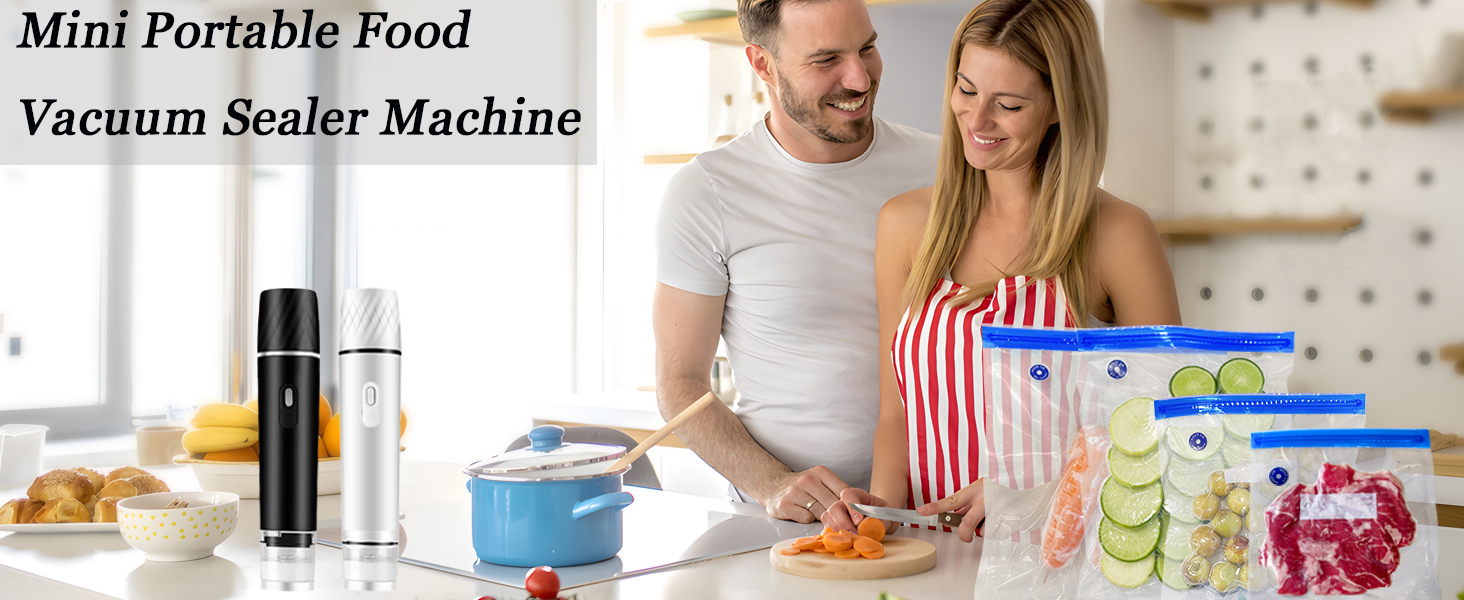Handheld Vacuum Food Sealer,Portable Food Vacuum Sealer Machine,Rechargeable Mini Electric ...