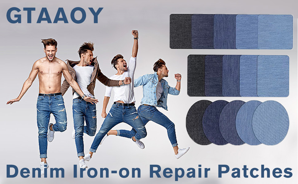 Amazon.com: GTAAOY Iron on Patches for Clothes, 25PCS Denim Patches for ...