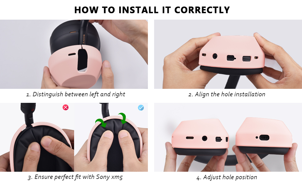 Amazon.com: Silicone Case for Sony WH-1000XM5, QINGQING Sony xm5 Wireless Headphones Protective ...