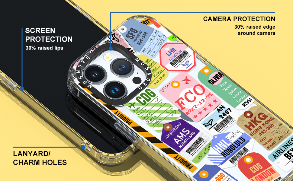 Amazon.com: MOSNOVO Compatible with iPhone 14 Pro Max Case, [Buffertech 6.6 ft Drop Impact ...