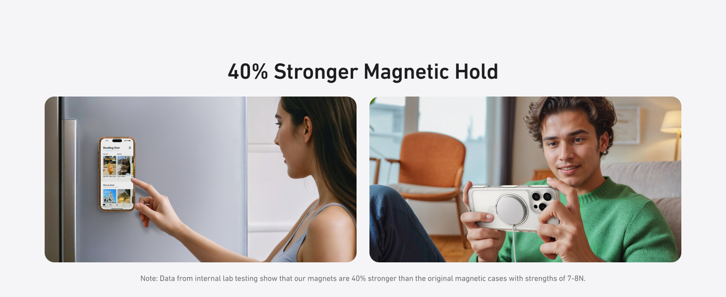 Amazon.com: Anker Ultra Magnetic for iPhone Case with Sturdy 360° Ring Stand, Anti-Yellowing and ...