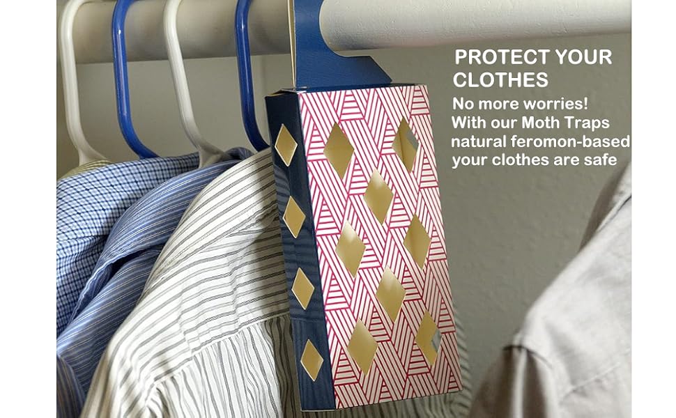 Amazon.com : Powerful Moth Traps for Clothes and Pantry with Extra Strenght Pheromones - Natural ...