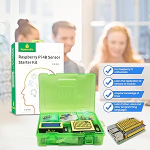 Amazon.com: KEYESTUDIO 37 Sensors Modules in 1 Box Starter Kit for Raspberry Pi 4 4B 3 3B 2B ...