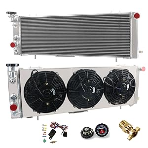 Amazon.com: OzCoolingParts 3 Row Core Aluminum AE1193 Radiator + 3 x 9" Fan w/Shroud for 1991 ...