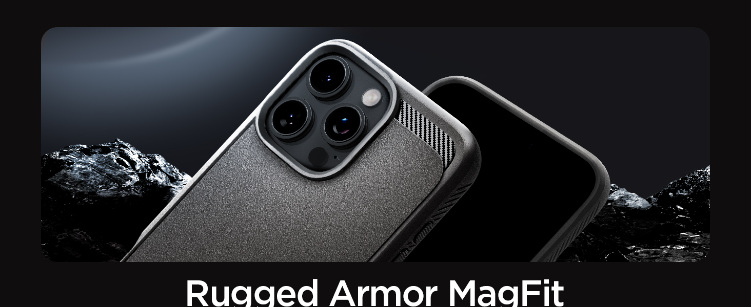 Amazon.com: Spigen Rugged Armor MagFit Designed for iPhone 16 Pro Case [Military-Grade ...