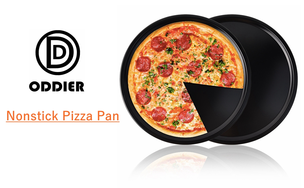 Amazon.com: ODDIER Nonstick Pizza Pan，Carbon Steel Baking Oven Pizza ...