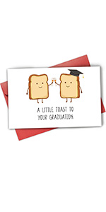 Amazon.com : Gevinna Funny Food Pun Graduation Card for Him Her, Cute ...