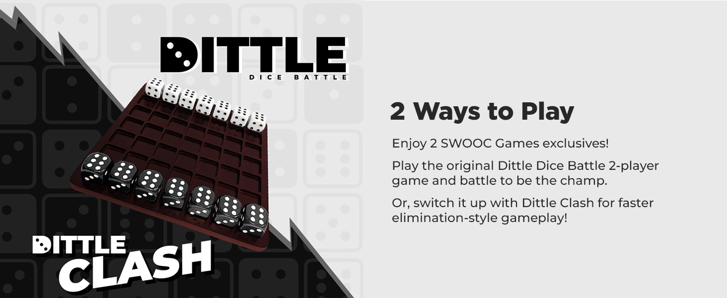 Amazon.com: Dittle™️- Dice Battle | 2 Player Dice Games for Adults ...