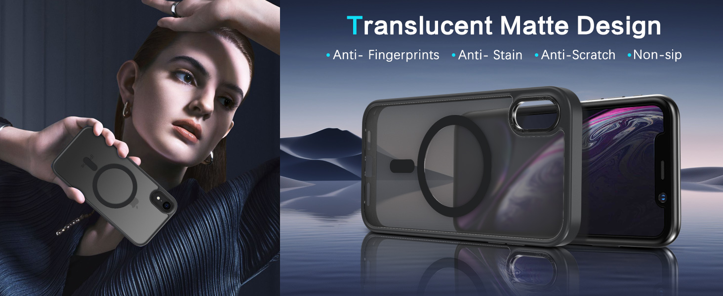 GUAGUA iPhone XR Phone Cases,iPhone XR Case,Magnetic Case [Compatible with MagSafe] [20W Super ...