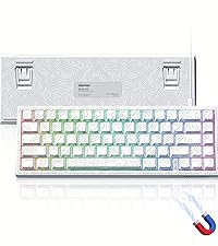 Amazon.com: Womier 75% Percent Keyboard, Gasket Mount Mechanical Gaming Keyboard, 82 Keys Wired ...