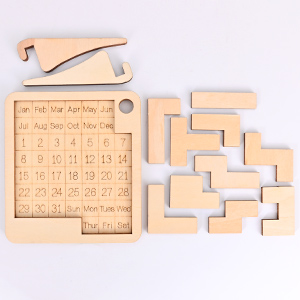 Amazon.com: Wooden Daily Puzzle Calendar - 365 Days Brain Burning Jigsaw Puzzle Desk Calendar ...