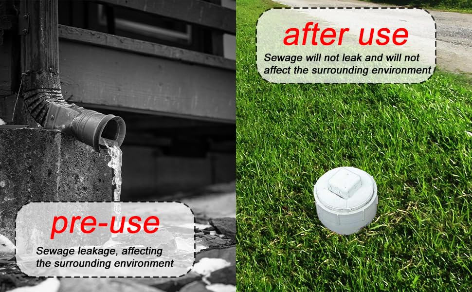Amazon.com: 2 Piece 3" PVC Sewer Cleanout Cap,Sewer Cleanout Adapter ...