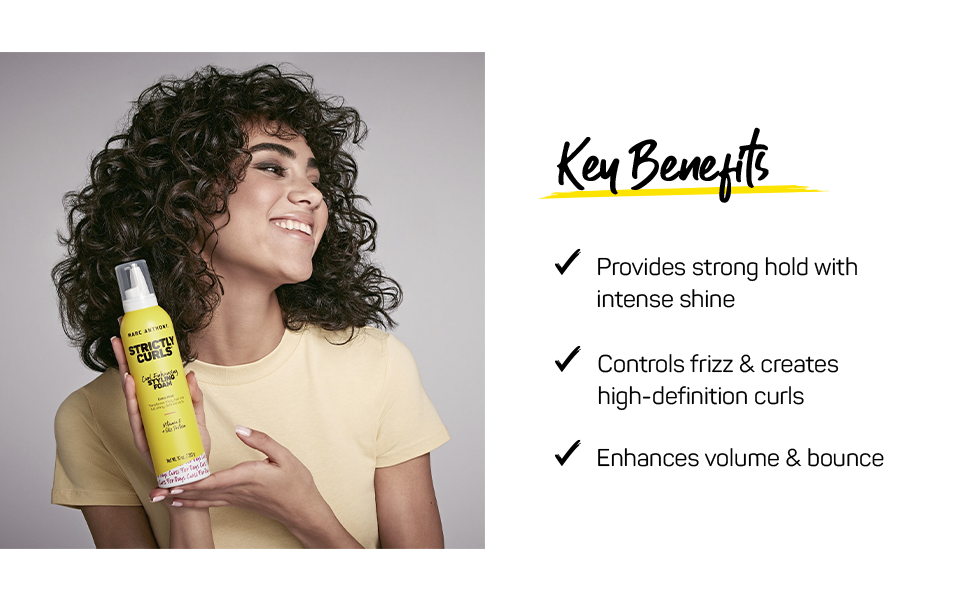 Marc Anthony Strictly Curl Enhancing Styling Foam Extra Hold Vitamin E And Silk