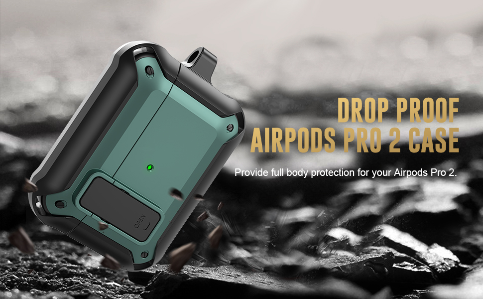 Amazon.com: Valkit Compatible Airpods Pro 2nd/1st Generation Case Cover with Lock, Military ...